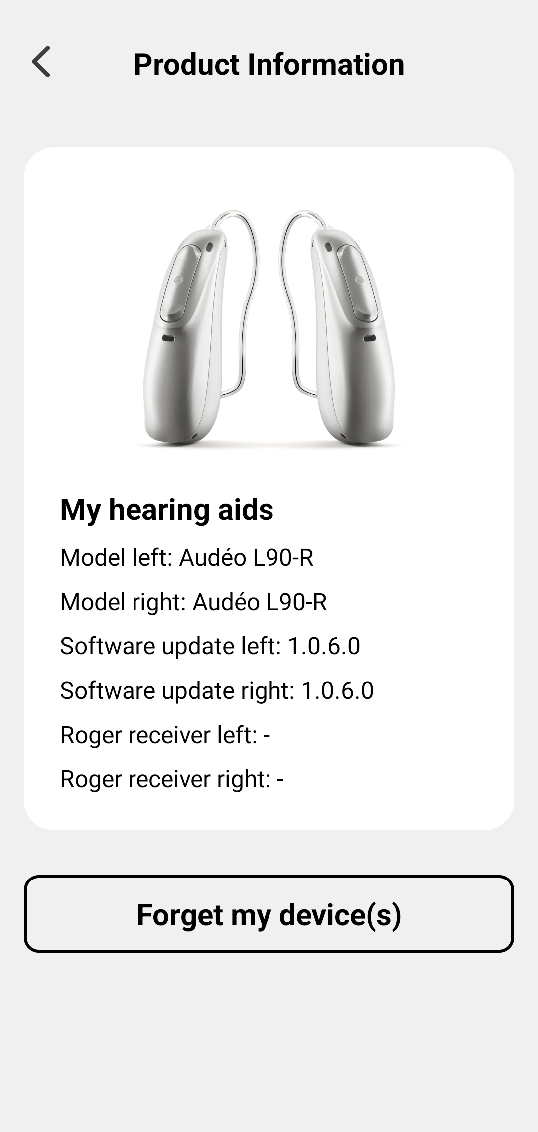 Knowing the firmware version can be helpful when contacting Phonak ...