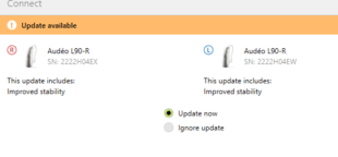 Firmware updates are quick, only taking 2-3 minutes per hearing aid ...