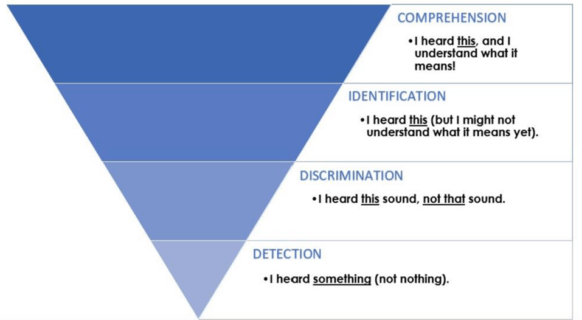 Erber’s Auditory Hierarchy (adapted from Erber, 1996)