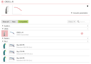 New selection filters